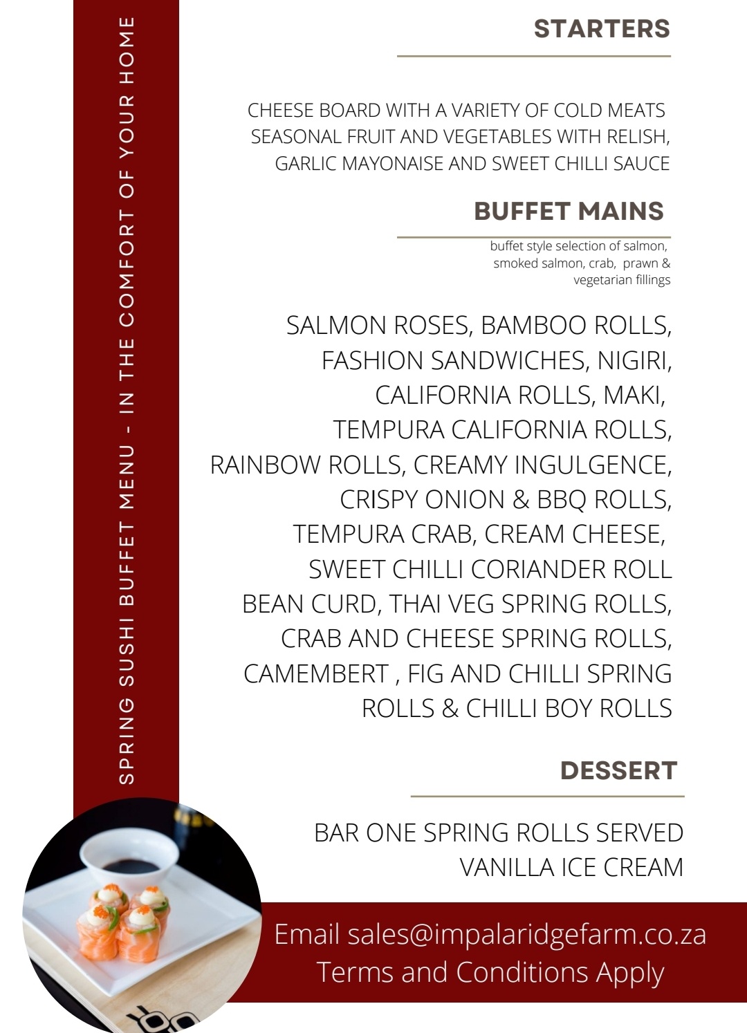 Mobile Buffet | Impala Ridge Farm